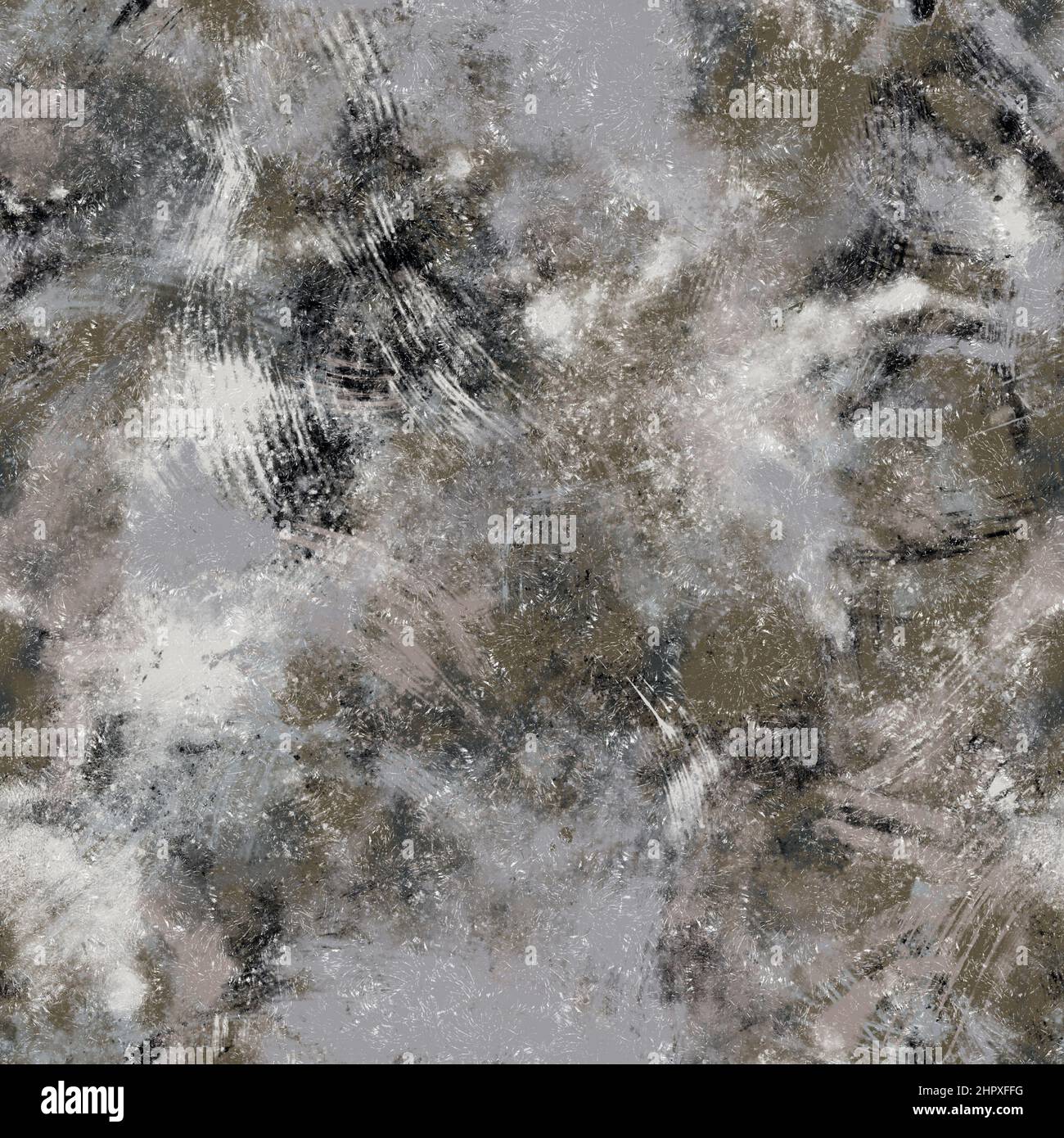 Seamless neutral tan and white distressed grungy motif surface pattern ...