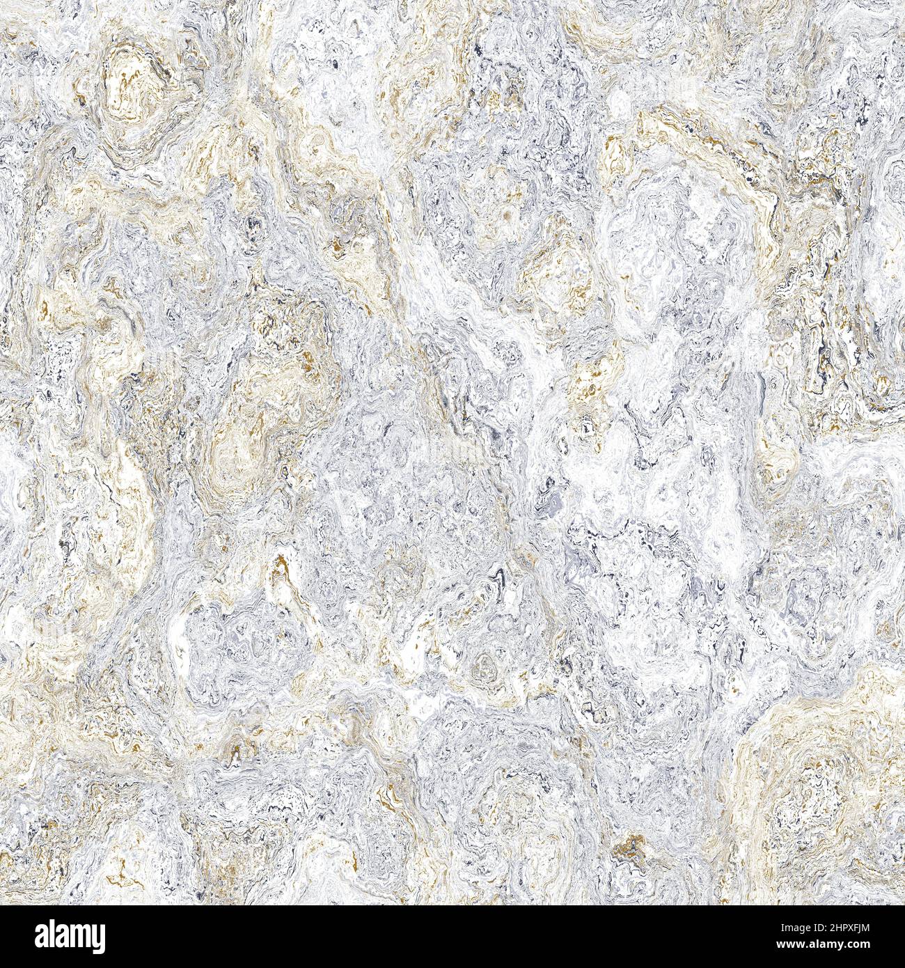 White tonal marbled seamless texture. Irregular pale ink blotch paint ...