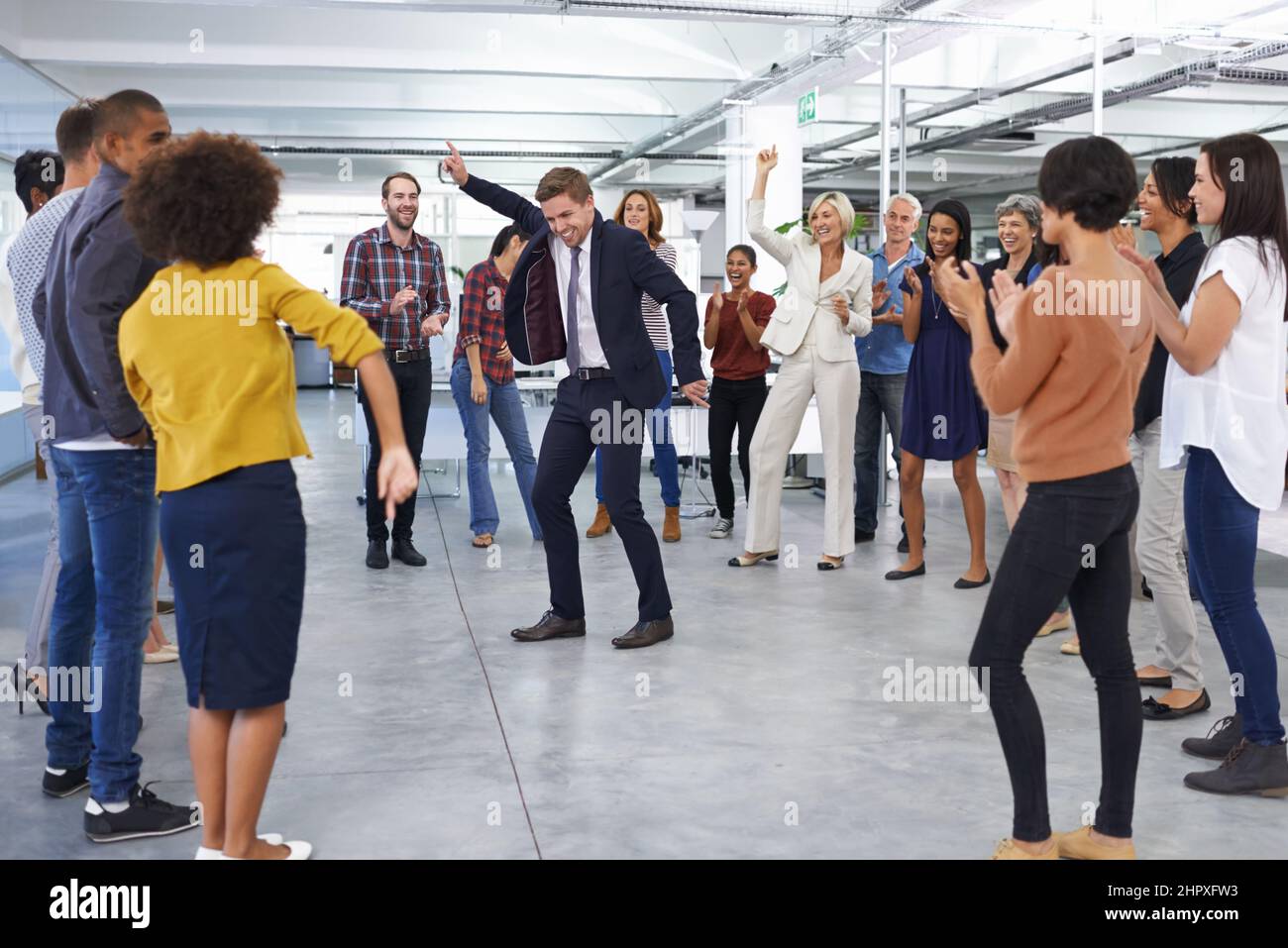 Office dance party hi-res stock photography and images - Alamy