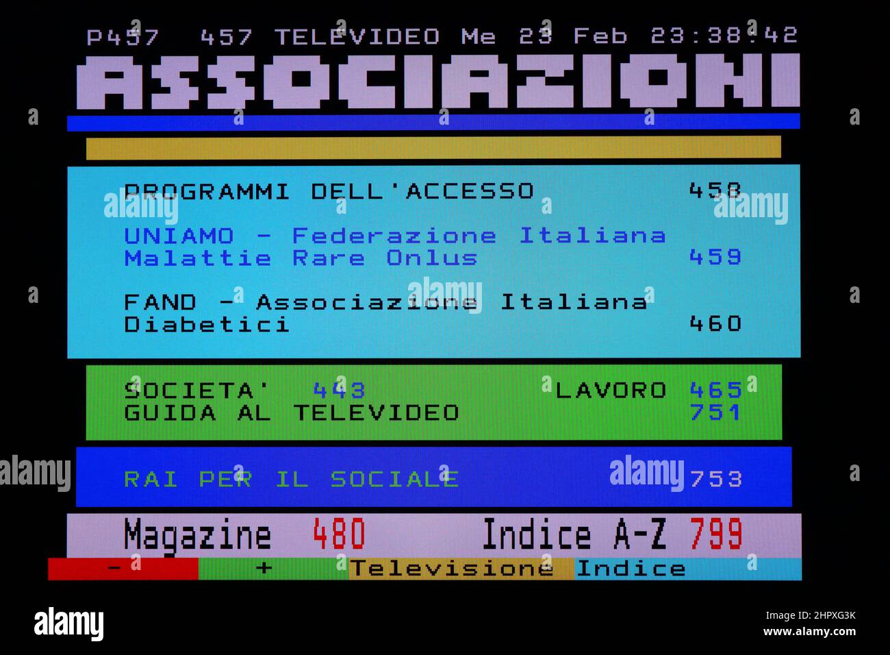 Broadcast teletext hi-res stock photography and images - Alamy