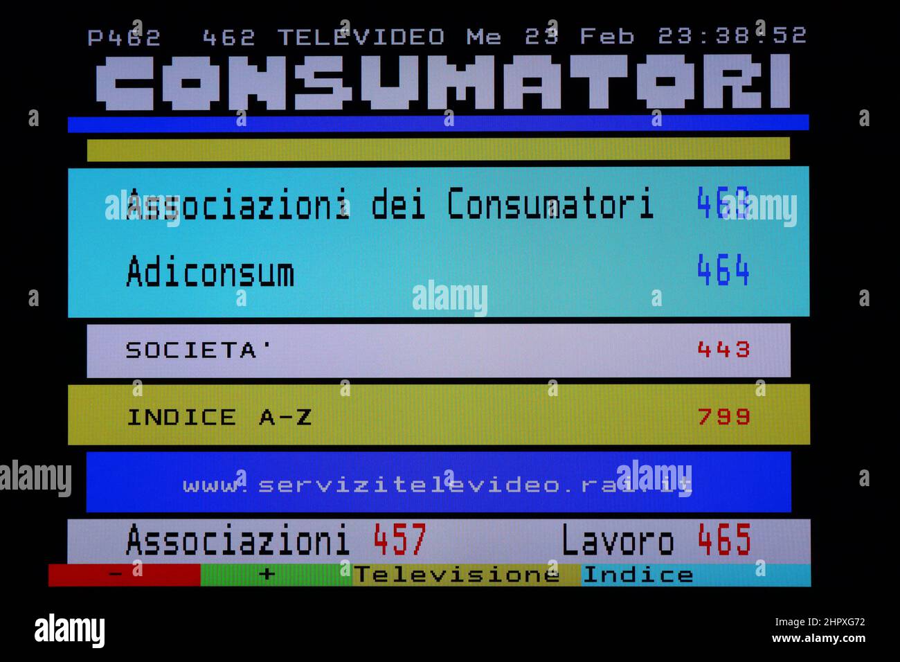 Broadcast teletext hi-res stock photography and images - Alamy