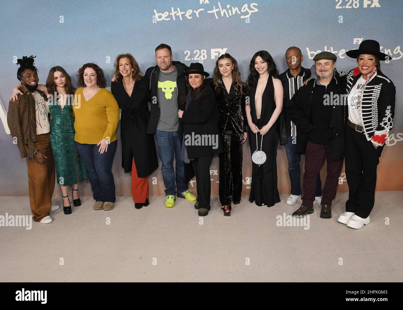 Los Angeles, CA, February 23, 2022, (L-R) BETTER THINGS Cast - Jeremy K ...