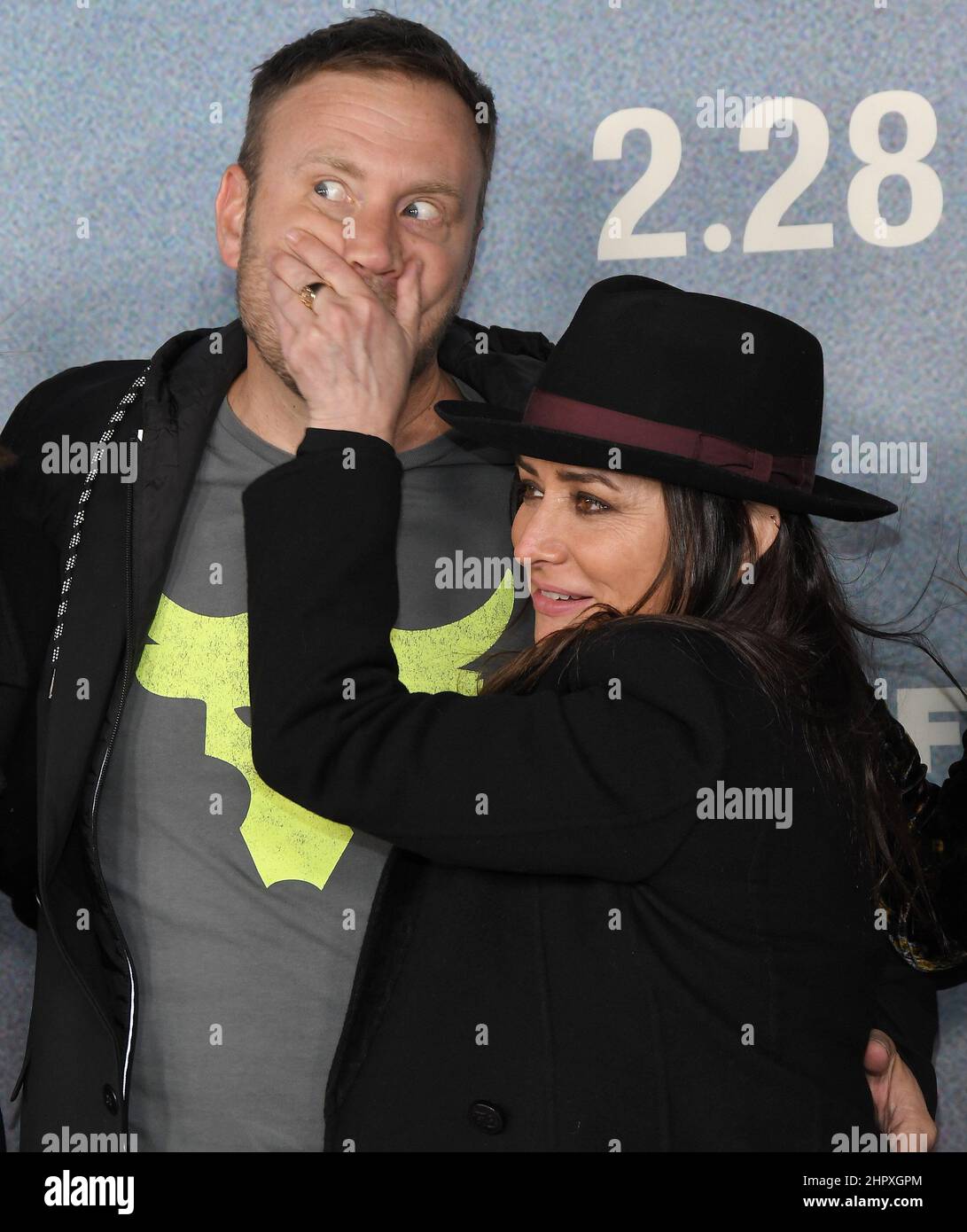Los Angeles, USA. 23rd Feb, 2022. (L-R) Greg Cromer and Pamela Adlon at ...