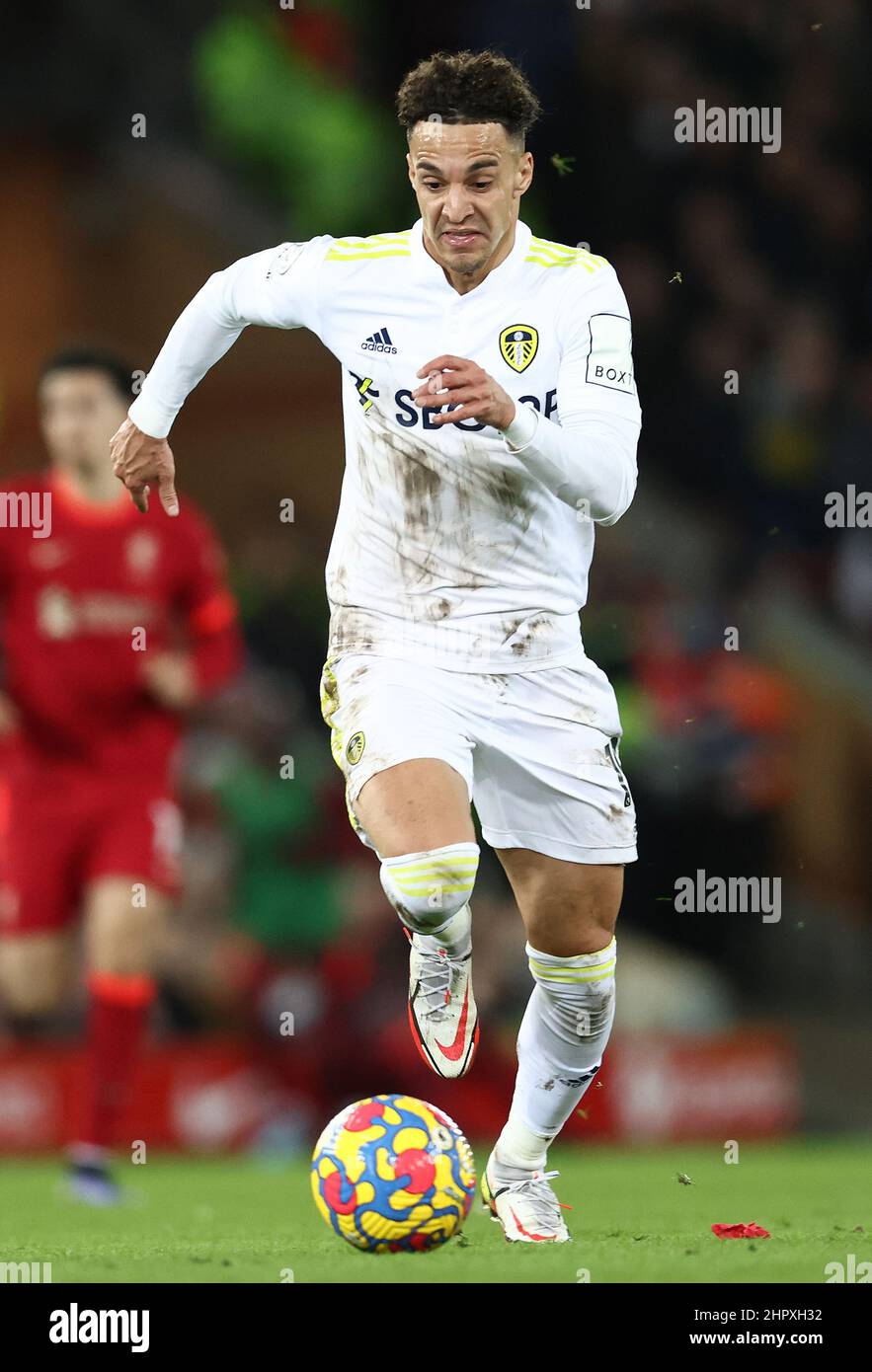 Liverpool, England, 23rd February 2022. Rodrigo of Leeds United during ...