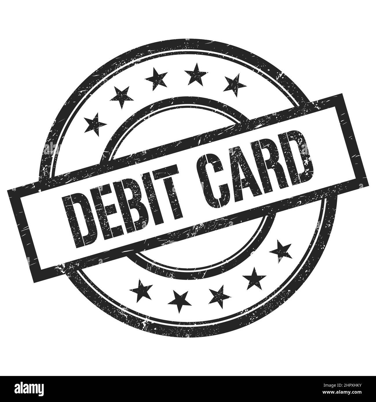 DEBIT CARD text written on black round vintage rubber stamp Stock Photo ...