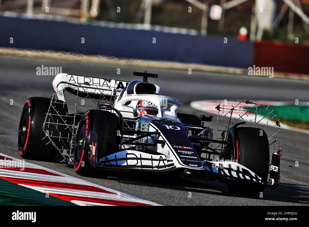 Barcelona, Spain. 24th Feb, 2022, . Pierre Gasly (FRA) AlphaTauri AT03 ...