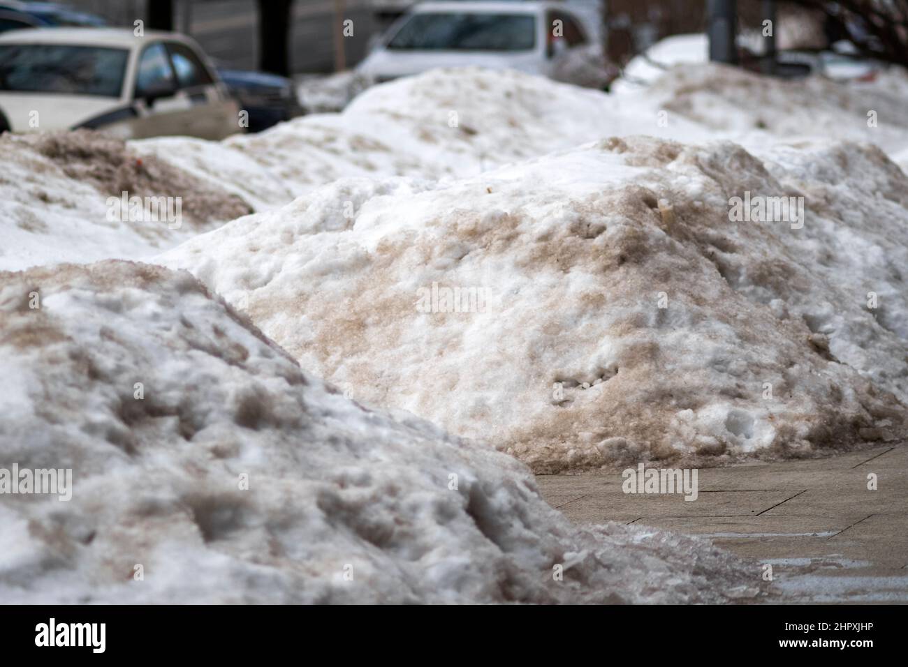 Messy pile of snow hi-res stock photography and images - Alamy