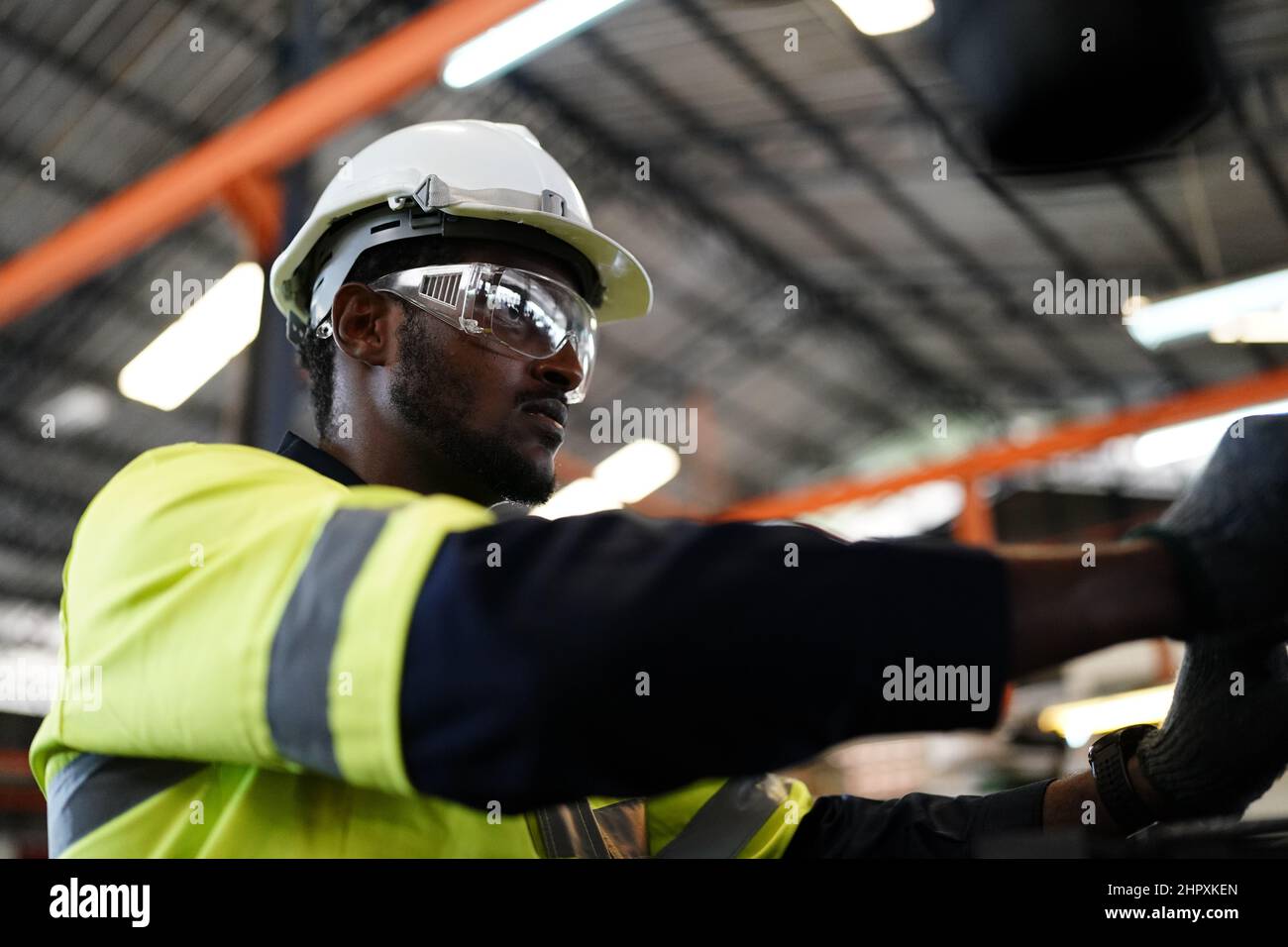 Professional men engineer worker skills quality, maintenance, training ...