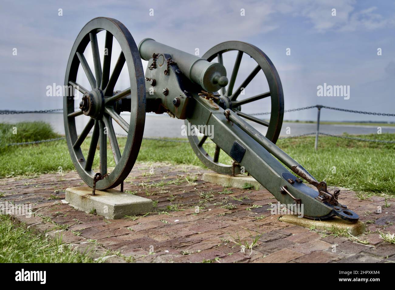 20-pounder Parrott rifle in a park Stock Photo - Alamy