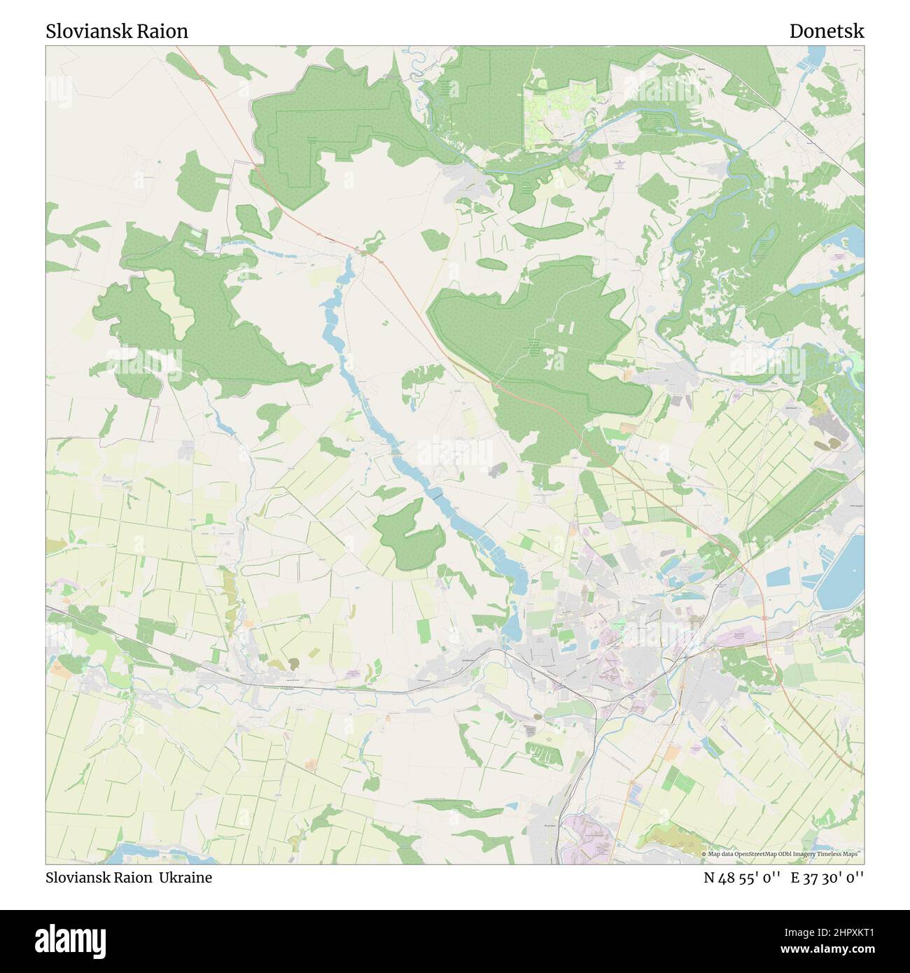 Sloviansk map Cut Out Stock Images & Pictures - Alamy