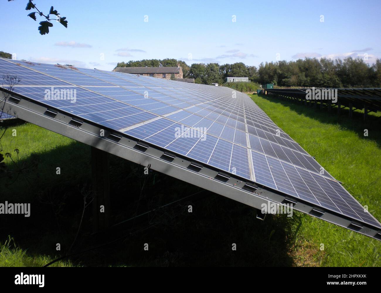 Around the UK - Solar Panels in a rural setting Stock Photo - Alamy