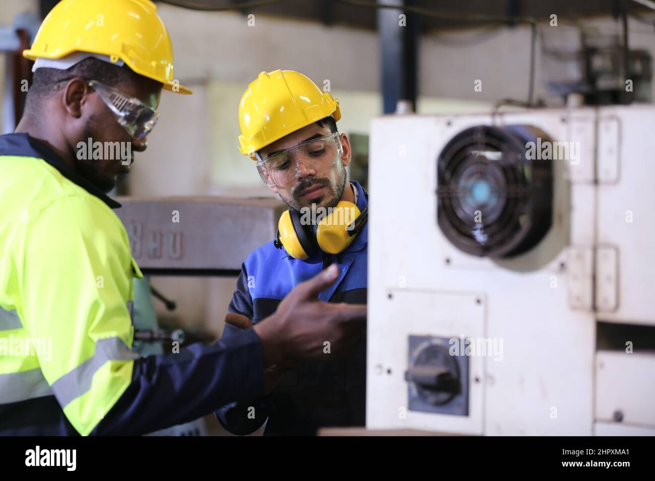 Professional men engineer worker skills quality, maintenance, training ...