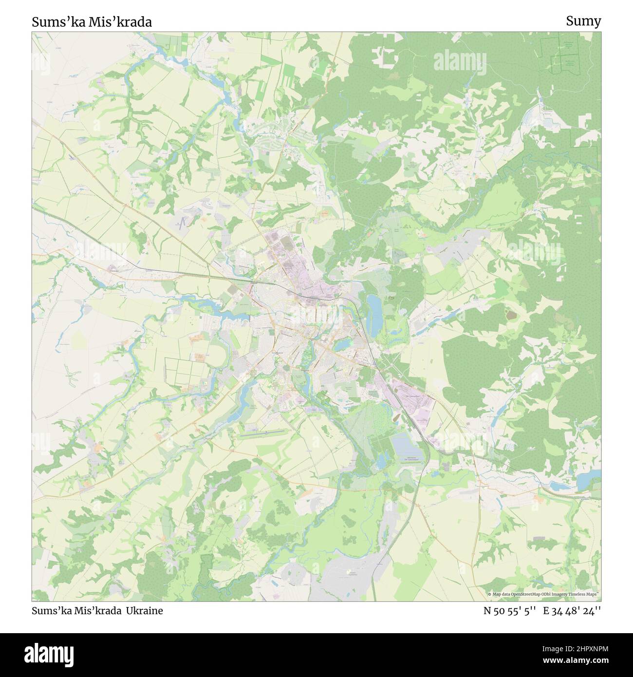 Map of sumy hi-res stock photography and images - Alamy