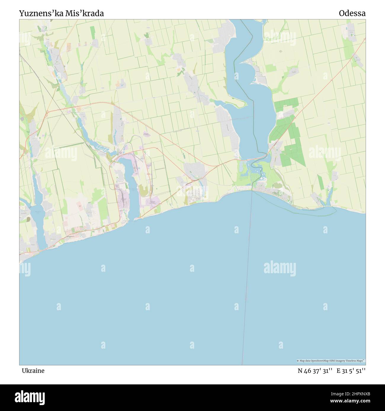 Map of odessa ukraine hi-res stock photography and images - Alamy