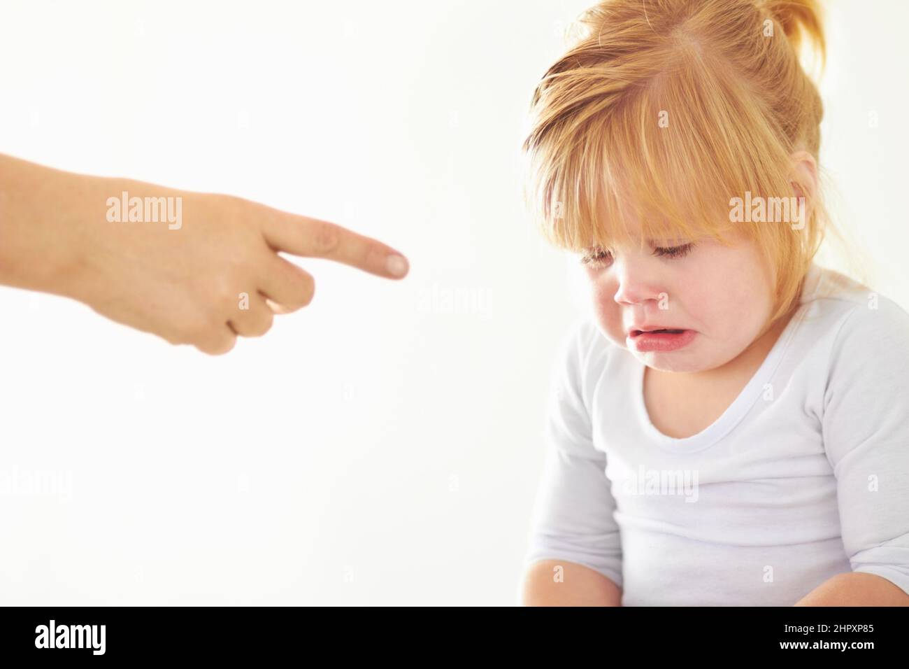 Discipline - Its never fun.. A cute baby girl crying while her mother ...