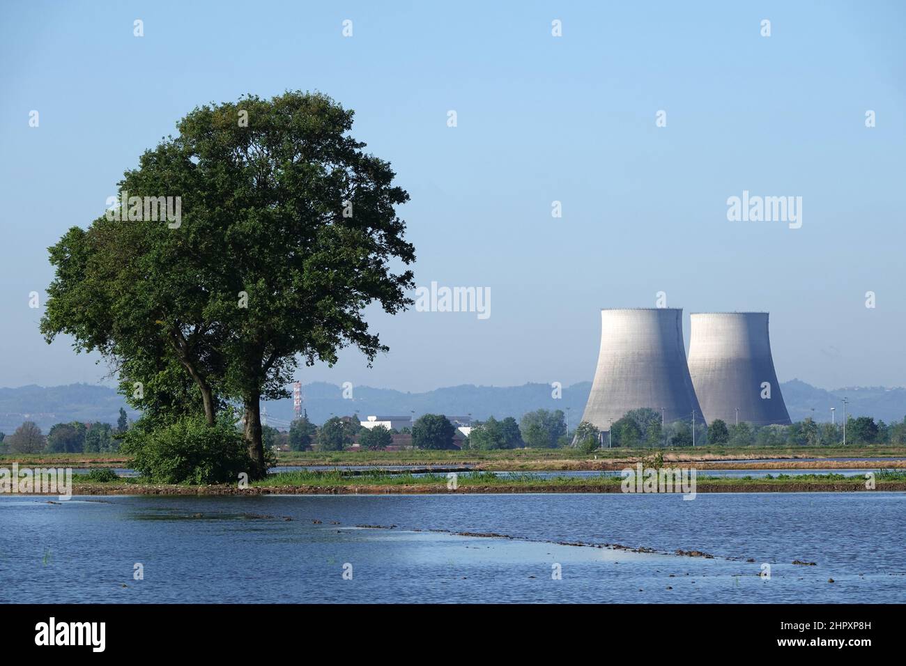 Italy, Piedmont, Trino, disused nuclear power plant Stock Photo - Alamy