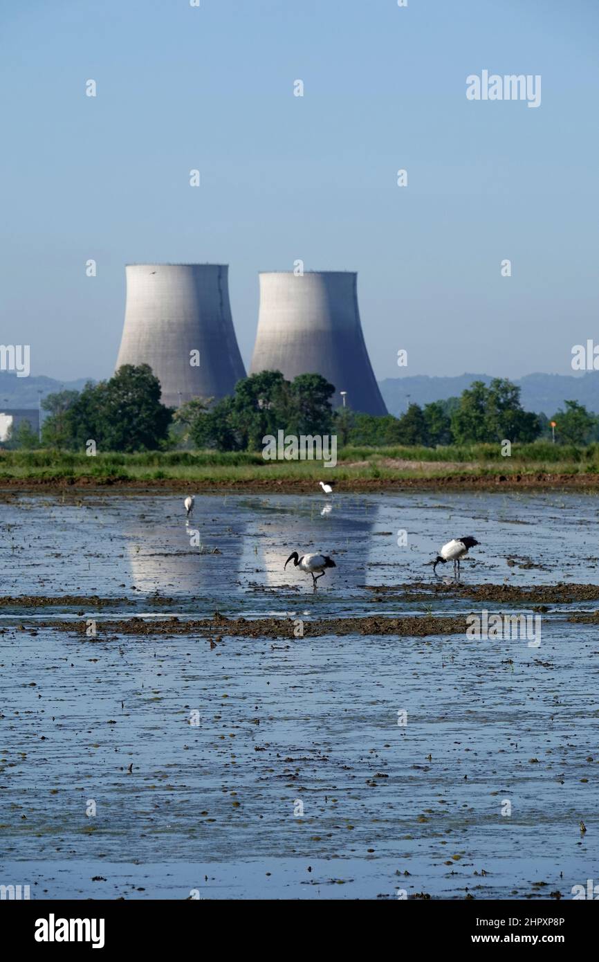 Italy, Piedmont, Trino, disused nuclear power plant Stock Photo - Alamy