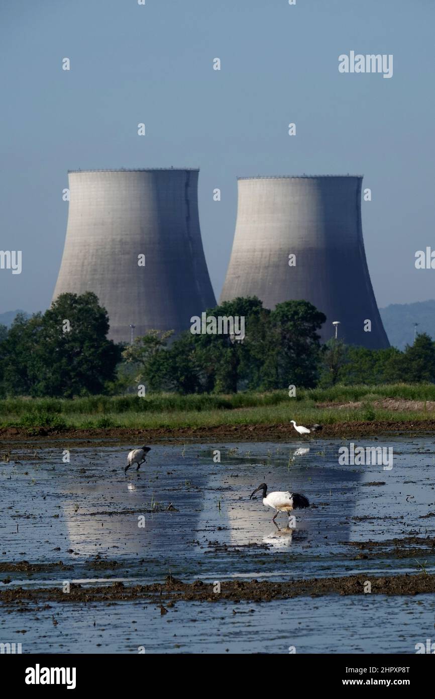 Italy, Piedmont, Trino, disused nuclear power plant Stock Photo - Alamy