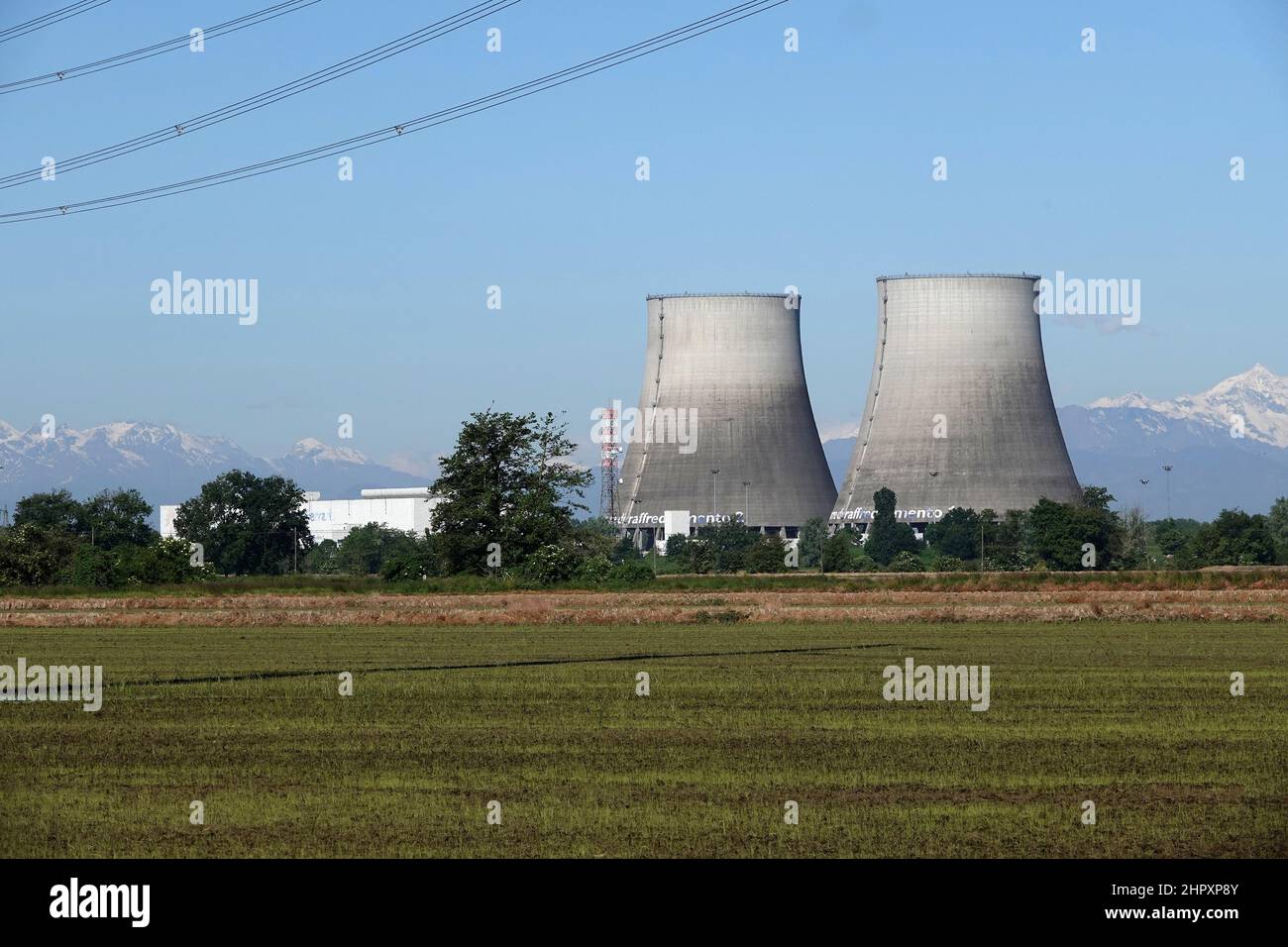 Italy, Piedmont, Trino, disused nuclear power plant Stock Photo - Alamy