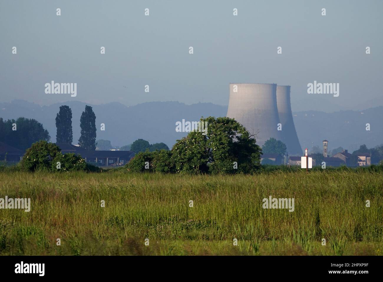 Italy, Piedmont, Trino, disused nuclear power plant Stock Photo - Alamy