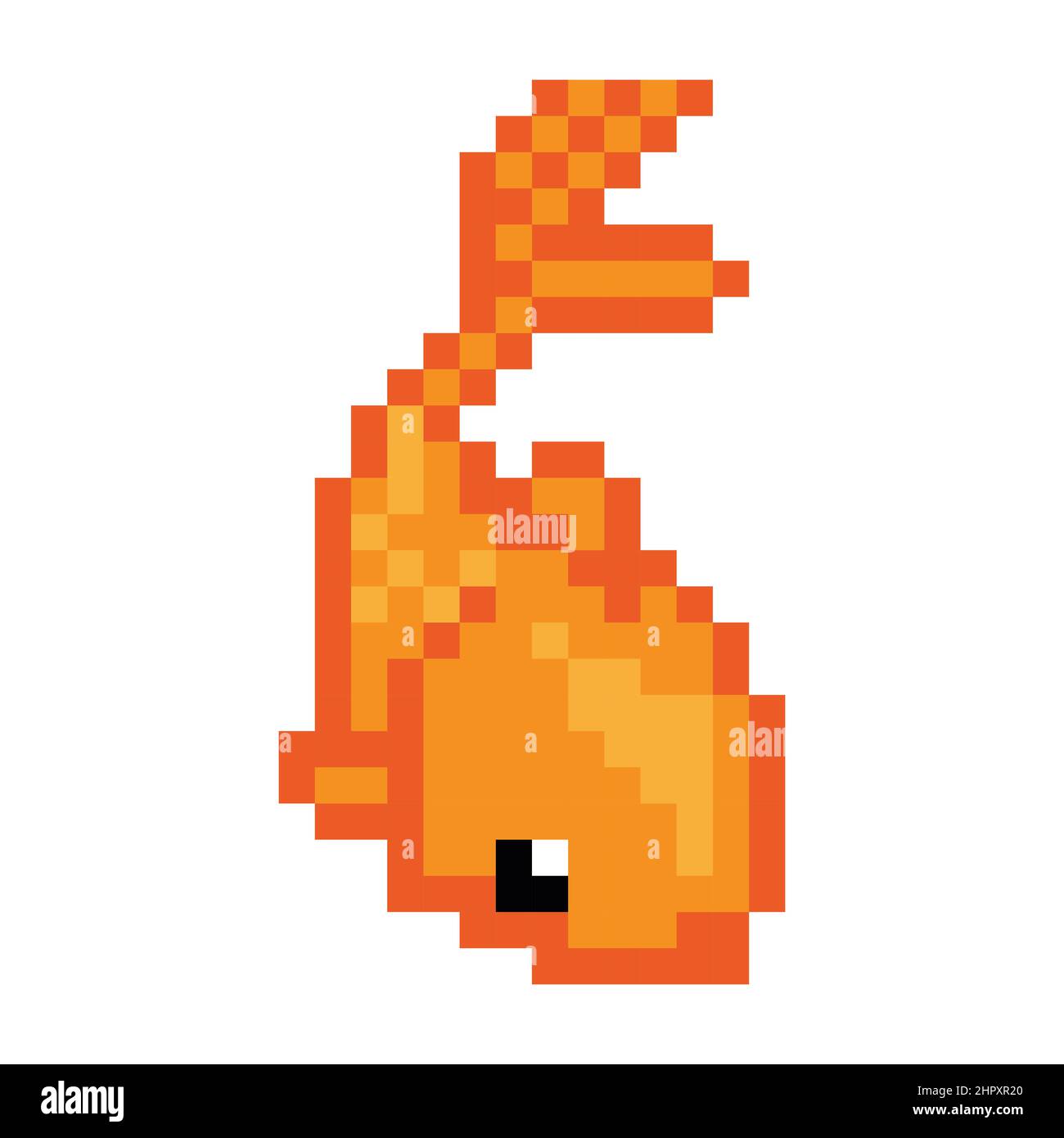 Goldfish pixel hi-res stock photography and images - Alamy