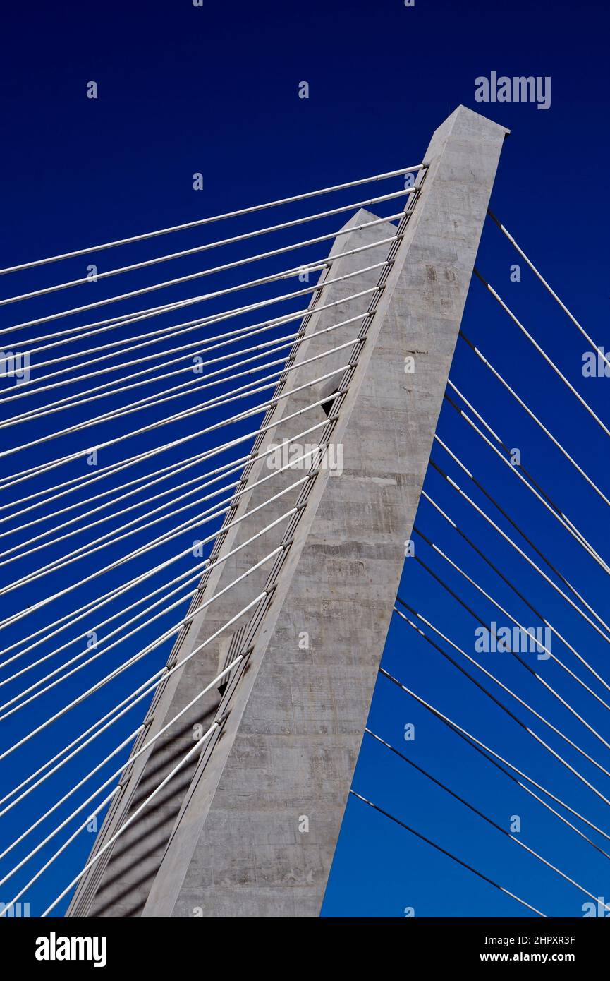Cable-stayed bridge detail, Rio de Janeiro Stock Photo - Alamy