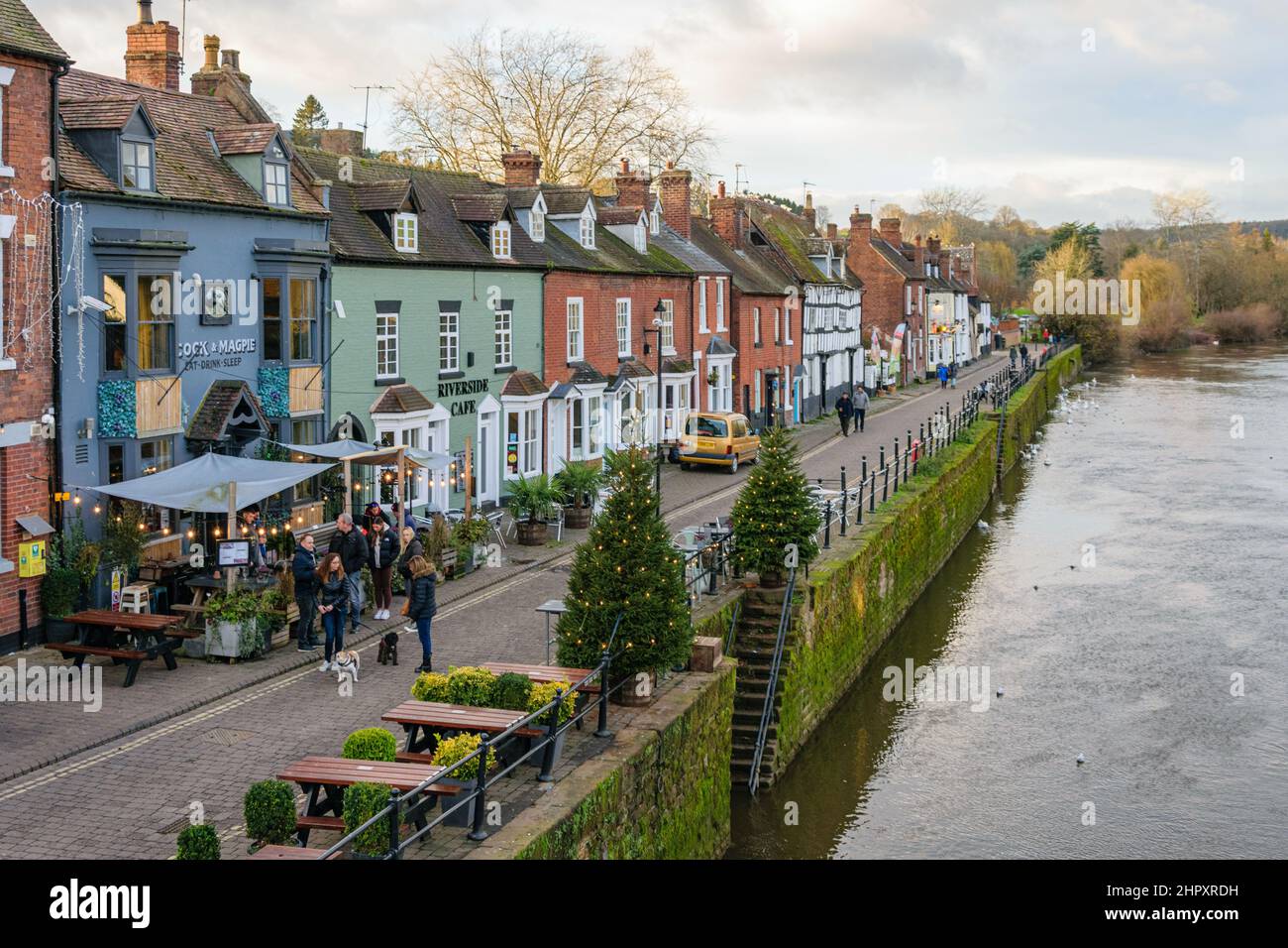 Picturesque Bewdley on River Severn, before floods submerged the ...