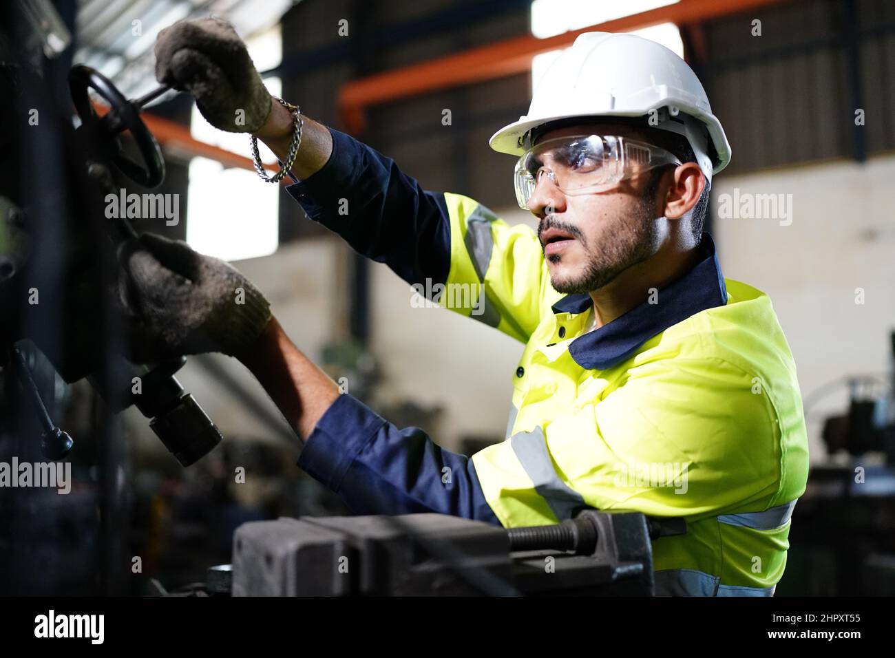 Professional men engineer worker skills quality, maintenance, training ...