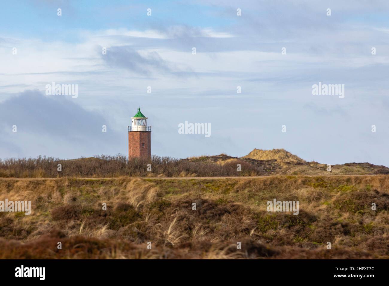 Lighthouse in Kampen on the island of Sylt, Schleswig-Holstein, Germany ...