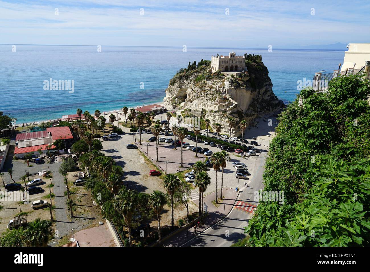 Italy, Calabria, Tropea, Santa Maria dell'Isola sanctuary Stock Photo ...