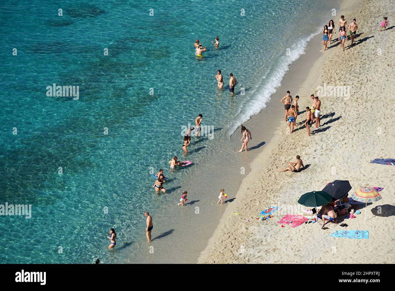 Italy, Calabria, Tropea, the beach Stock Photo - Alamy