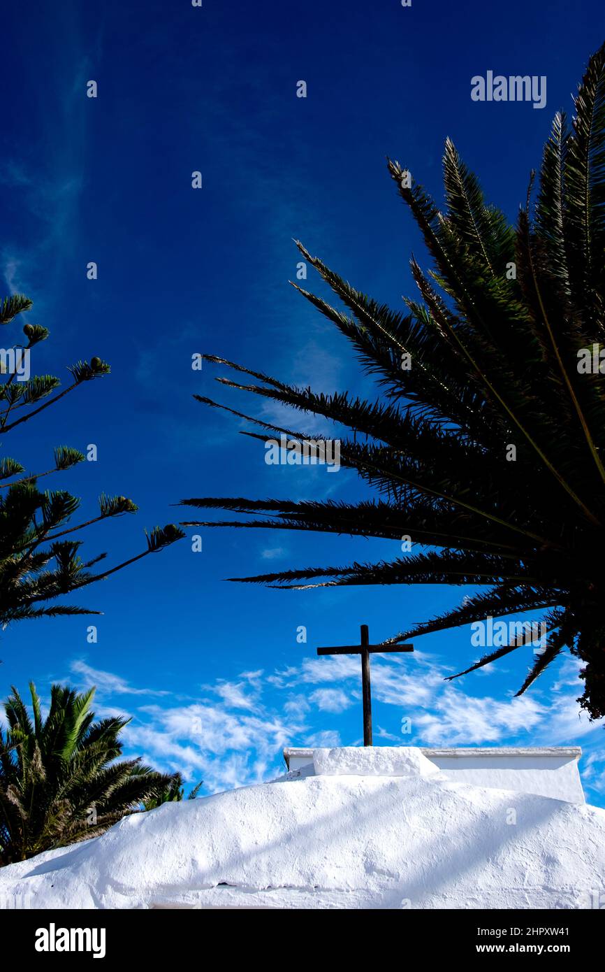 Cross on the palm hi-res stock photography and images - Alamy