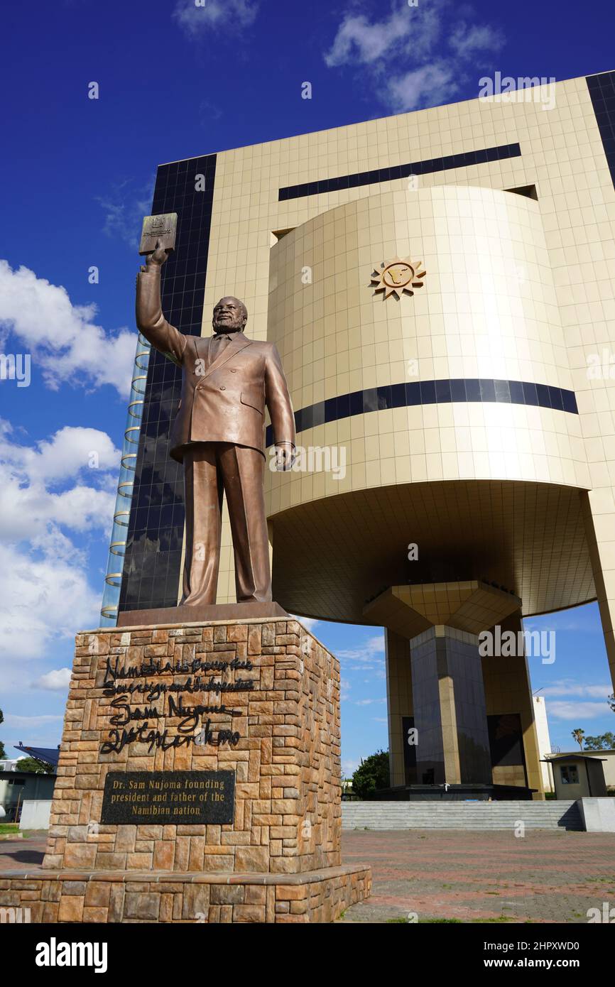 12 February 2022 - Windhoek, Namibia : Famous statue of president Sam ...