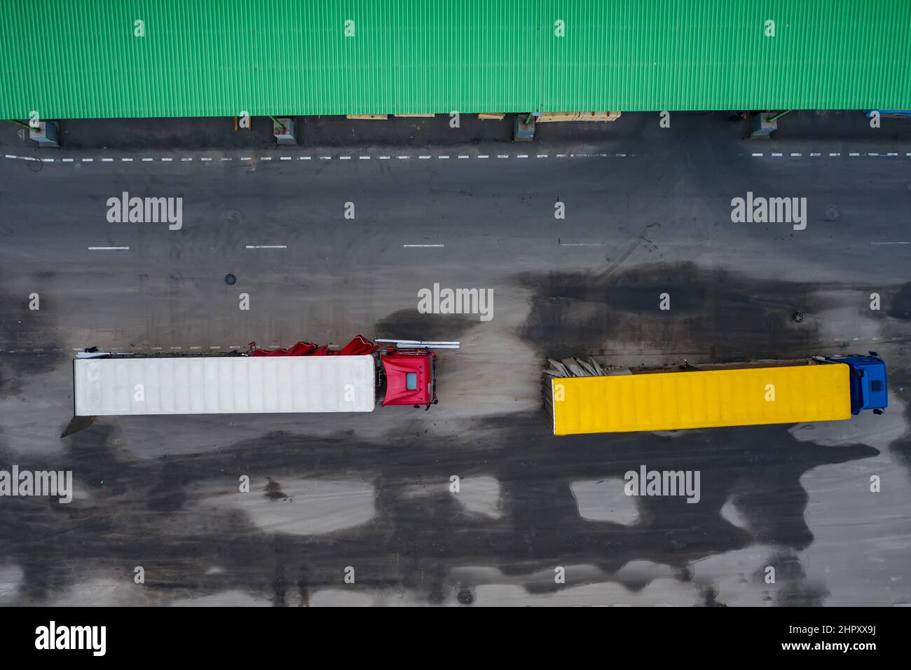 Loading supply trucks hi-res stock photography and images - Alamy