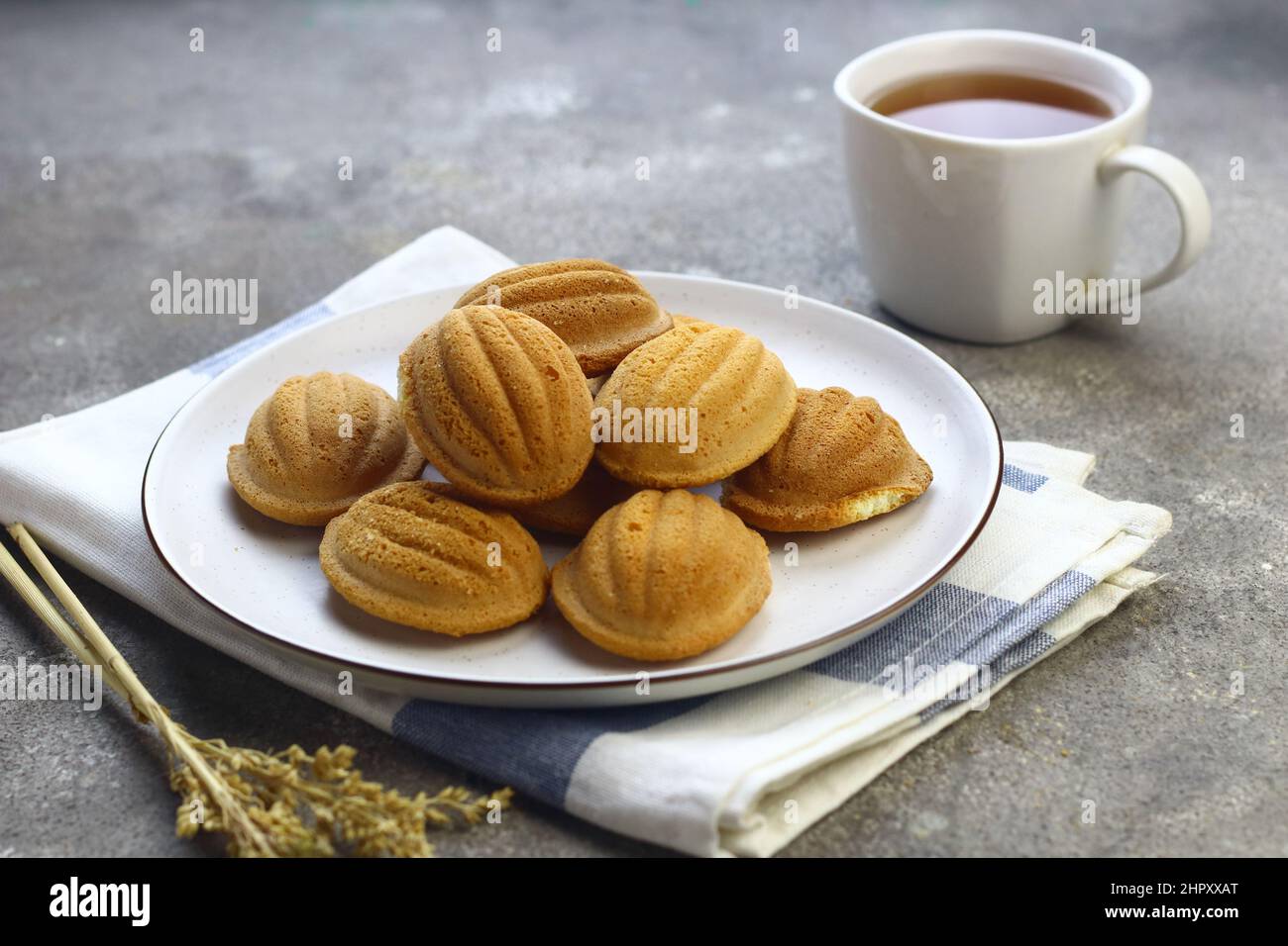 Bolu kering jadul or mini sponge cake, traditional old sponge cake on ...