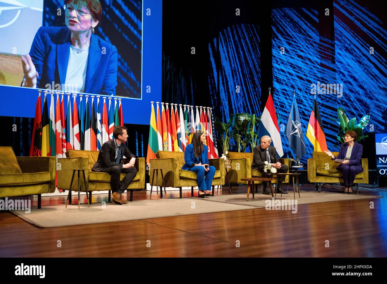 Netherlands, The Hague on 23/02/2022. NATO seminar with the Prime ...