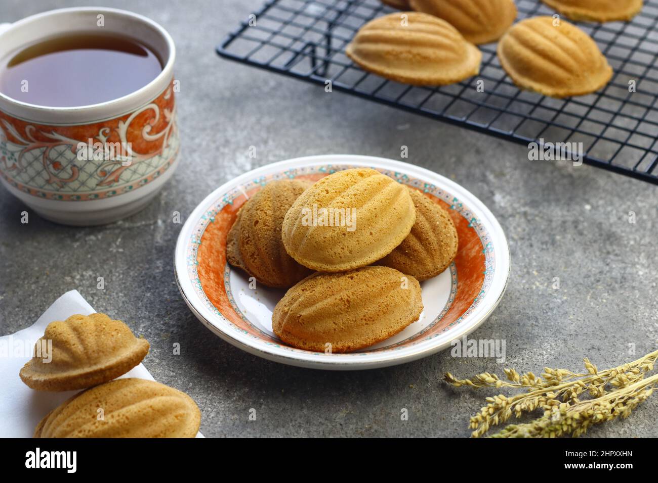 Bolu kering jadul or mini sponge cake, traditional old sponge cake on ...