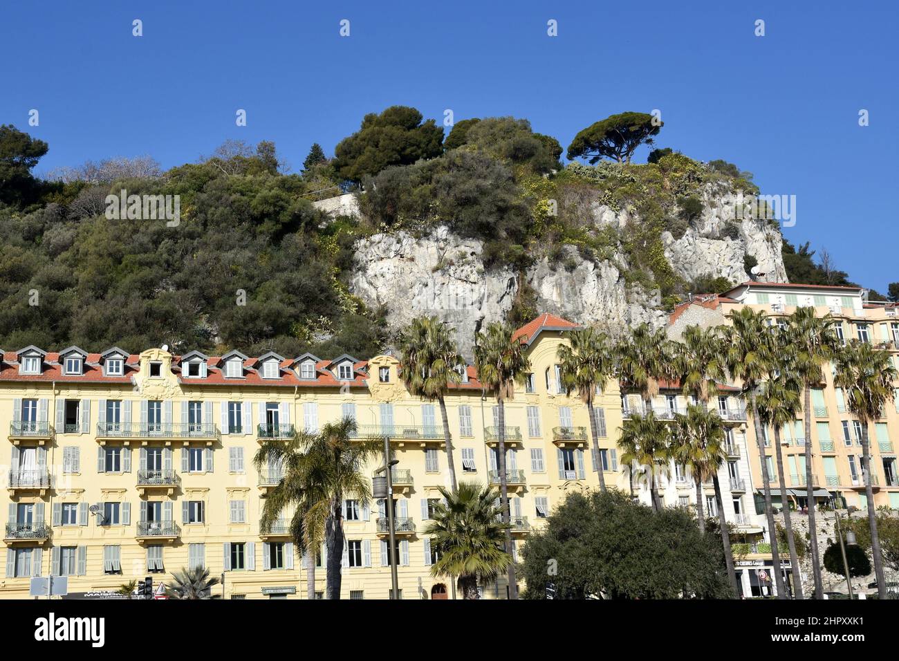 France, french riviera, Nice city, the castle hill is a veritable maze ...