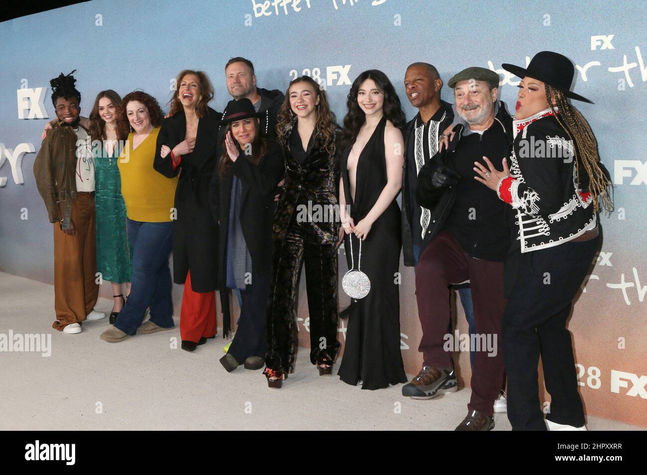 Los Angeles, CA. 23rd Feb, 2022. Jeremy K. Williams, Hannah Riley ...