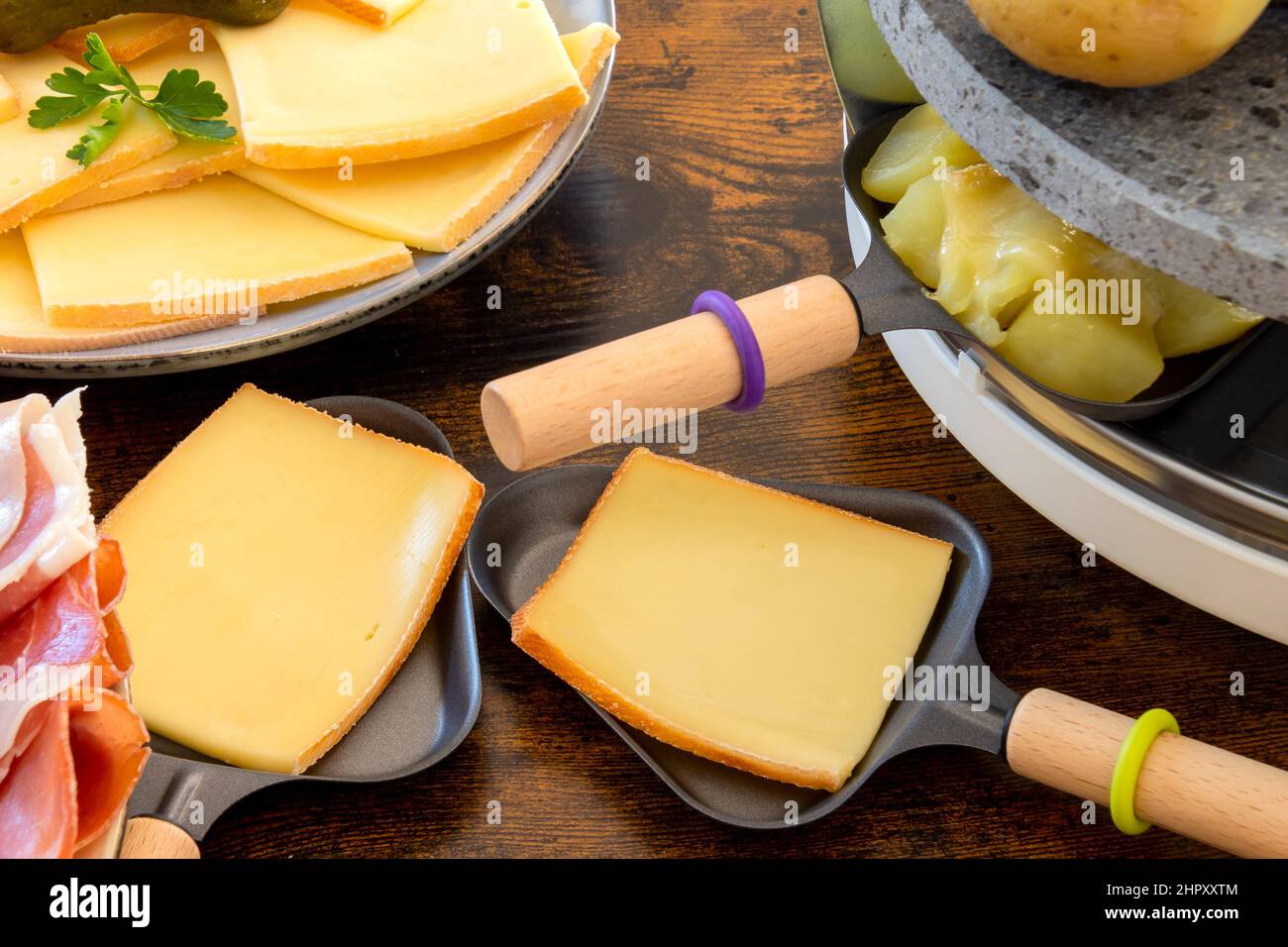 Fondue raclette hi-res stock photography and images - Alamy