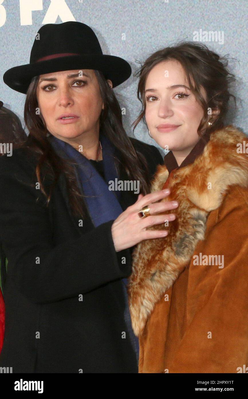 Los Angeles, CA. 23rd Feb, 2022. Pamela Adlon, Gideon Adlon at arrivals ...