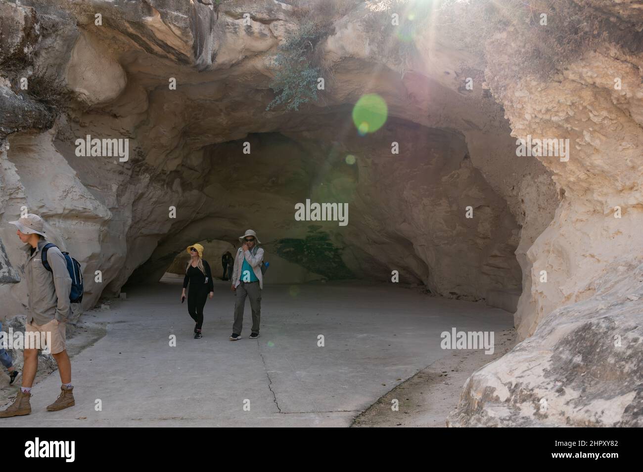 Beit Guvrin National Park, Israel - December 11, 2021: Visited view ...