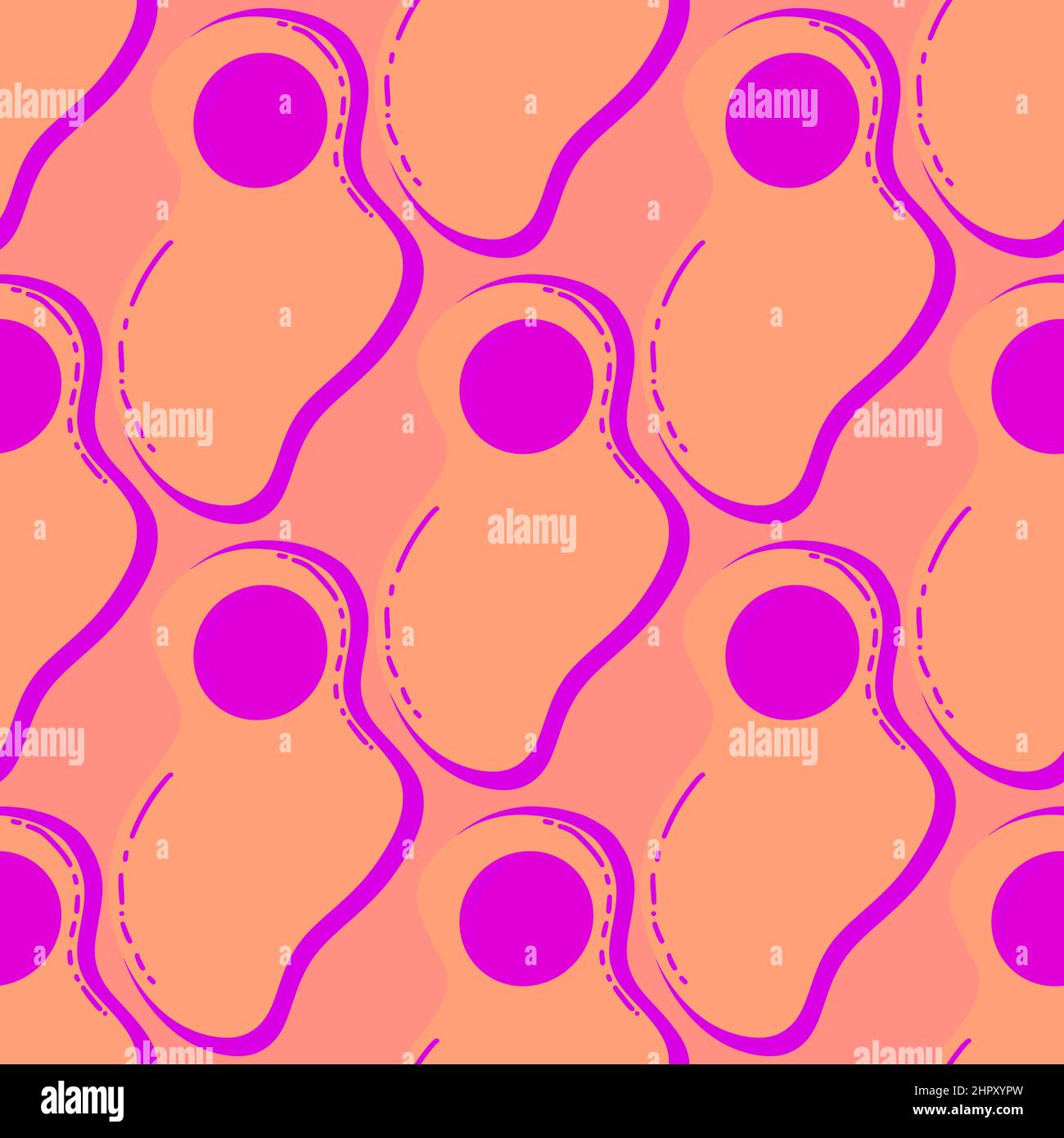 Kids seamless scrambled eggs pattern for fabrics and packaging and ...