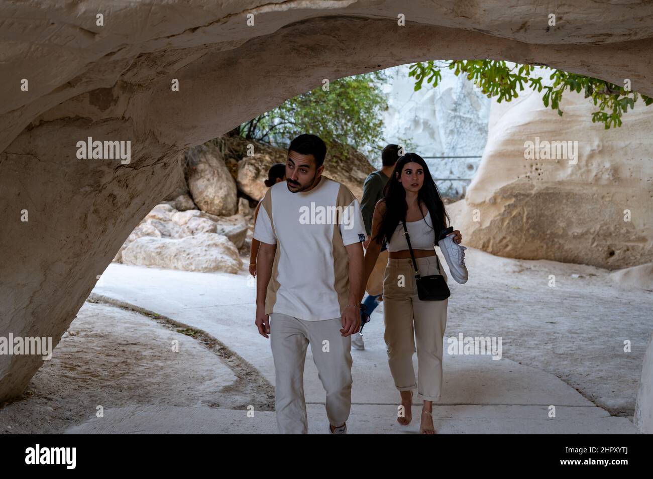 Beit Guvrin National Park, Israel - December 11, 2021: Visited view ...