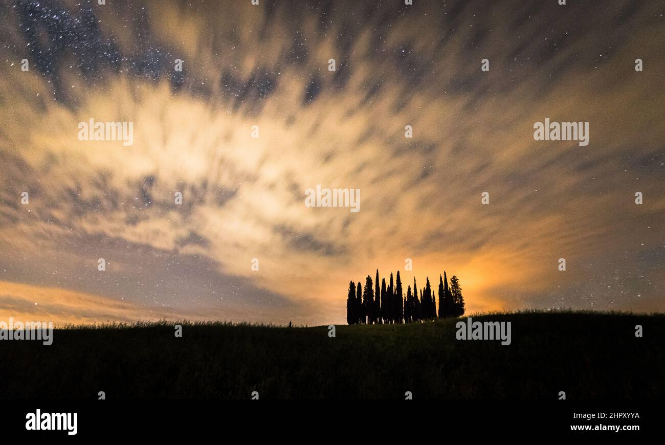 Tuscan landscape: a dreamlike country of wide verdant hills dotted with ...