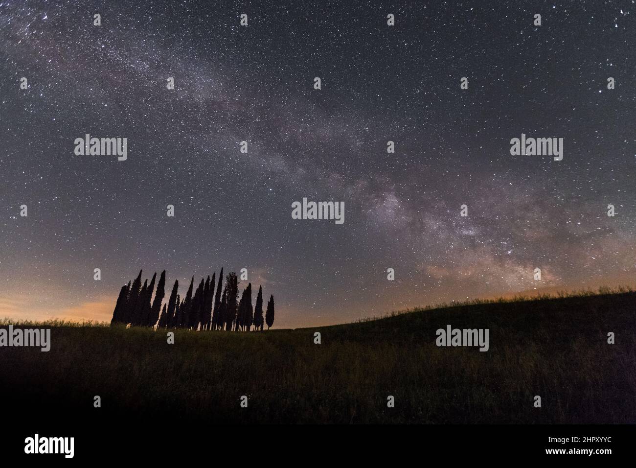 Tuscan landscape: a dreamlike country of wide verdant hills dotted with ...