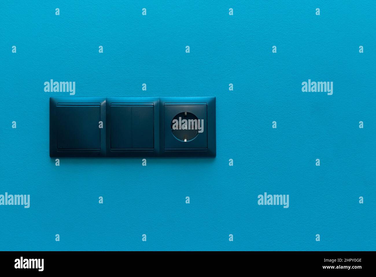 Single black socket and light off turn on button power home energy ...