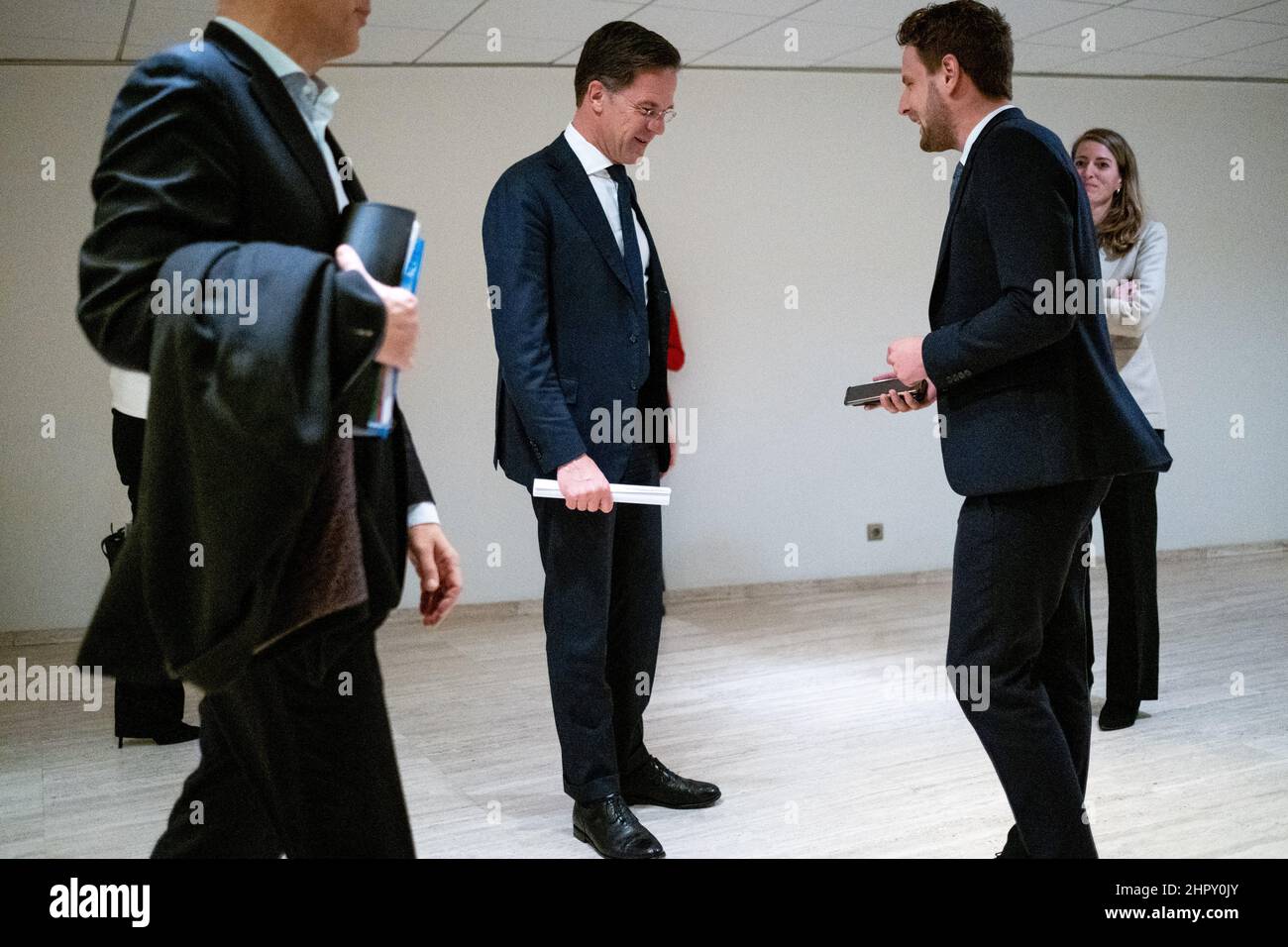 Netherlands, The Hague on 23/02/2022. NATO seminar with the Prime ...