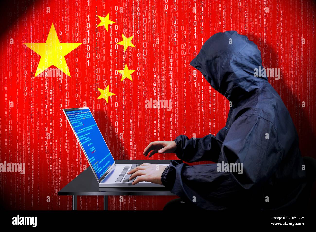 Computer code china flag hi-res stock photography and images - Alamy