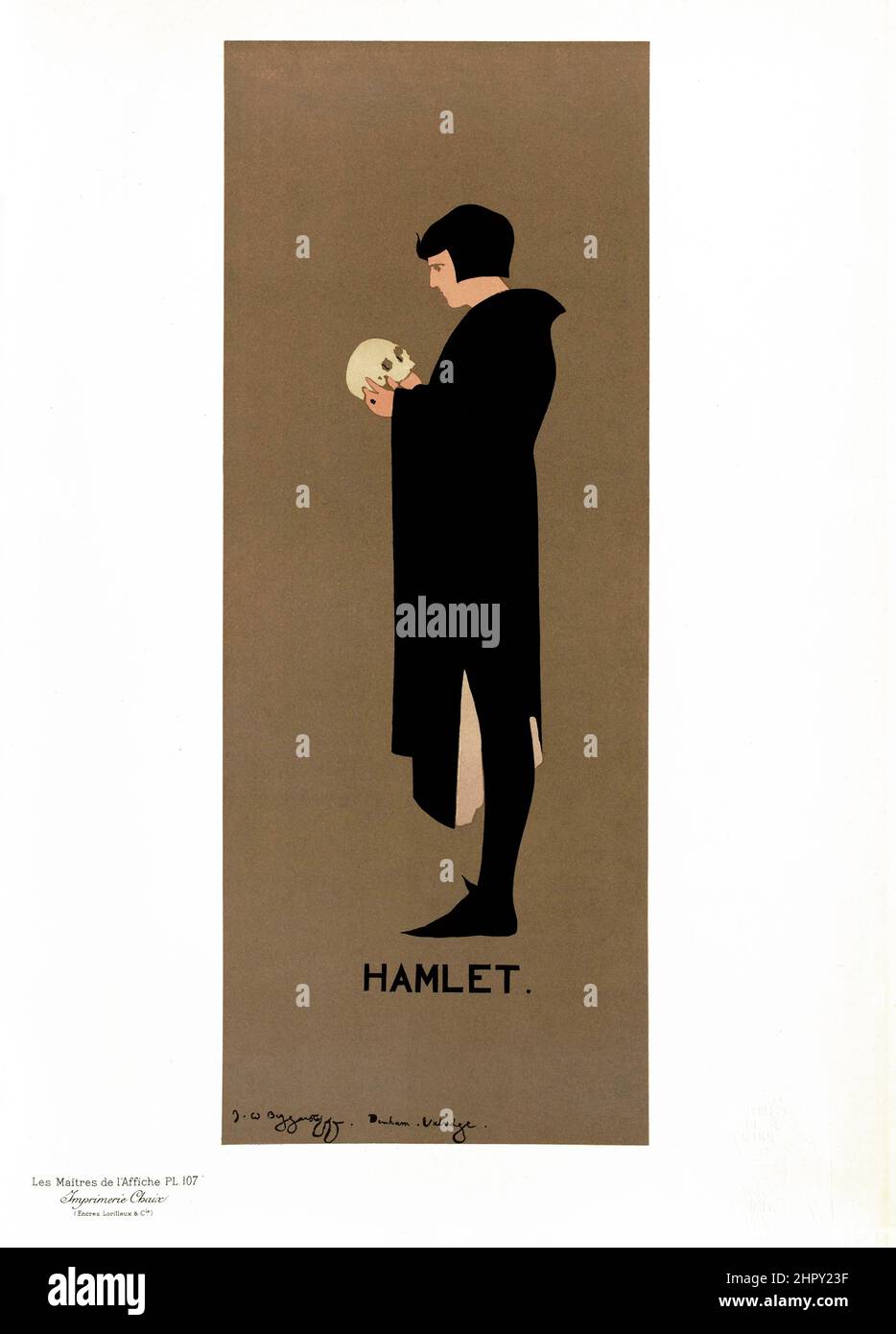 Maitres de l'affiche Vol 3 - Plate 107 - Beggarstaffs - Hamlet. 1894 ...